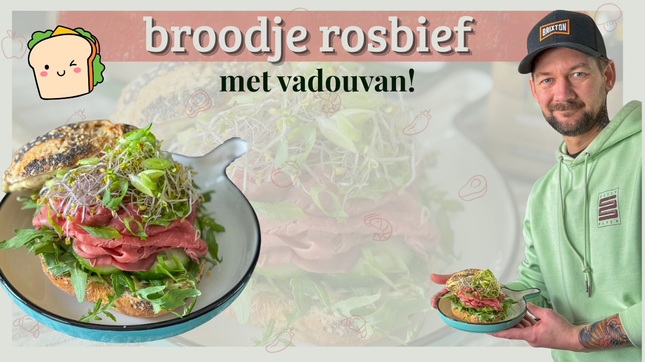 Broodje rosbief maken met Vadouvan mayonaise